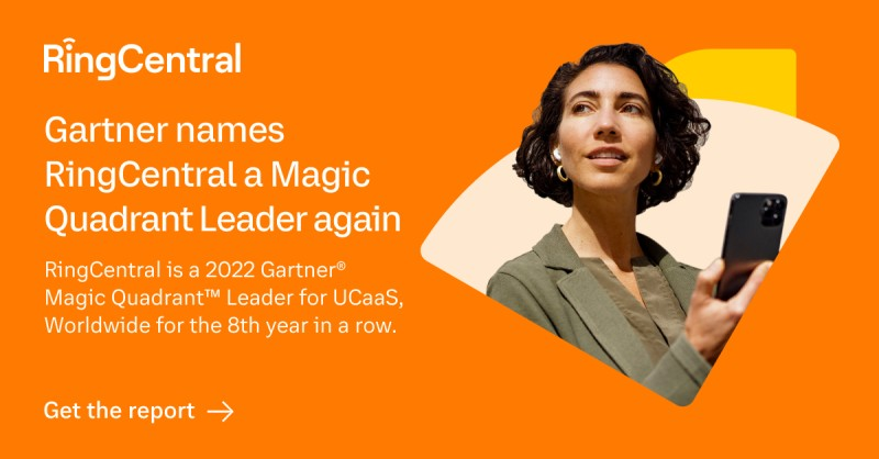 RingCentral铃盛连续八年荣膺Gartner® UCaaS魔力象限全球领导者 | RingCentral CN
