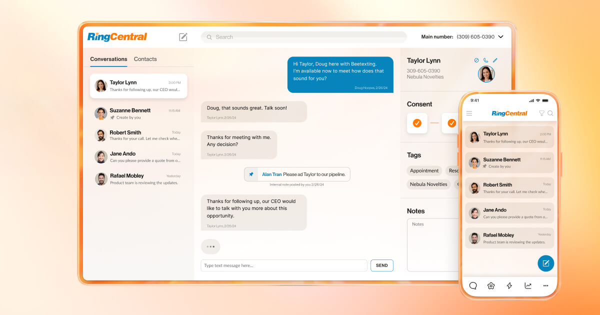 Advanced SMS Inbox | RingCentral