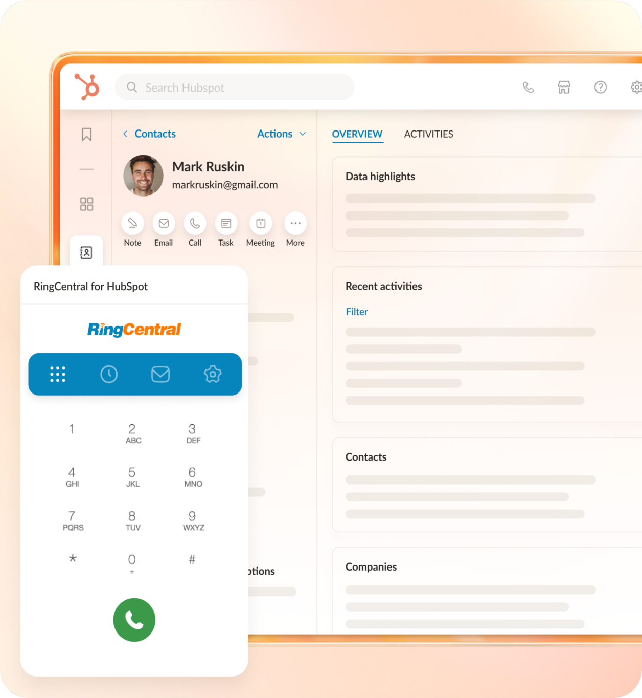 HubSpot Dialer: Call, Text & More With RingCentral For HubSpot
