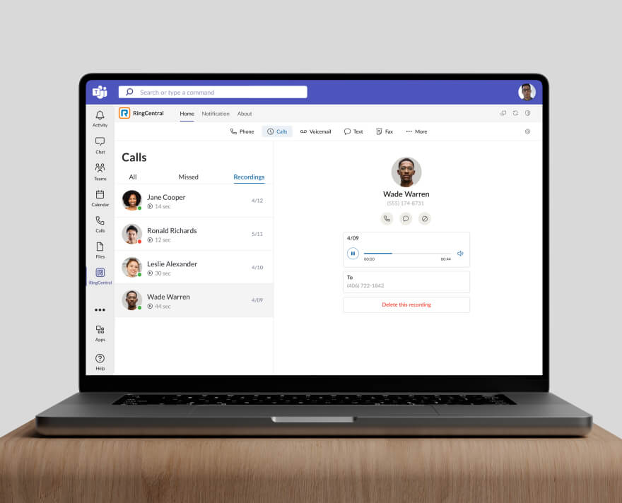 Microsoft Teams phone calls via RingCentral integration | RingCentral