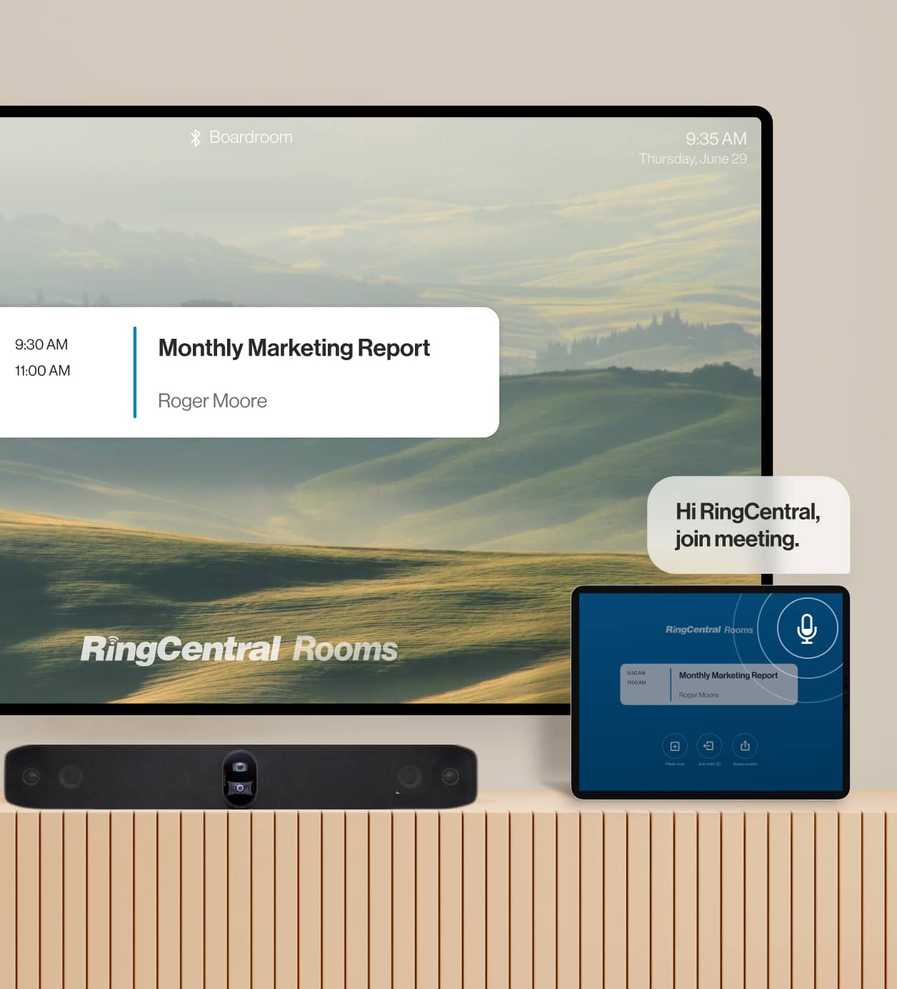 Conference Room Setup for Virtual Meetings | RingCentral Rooms