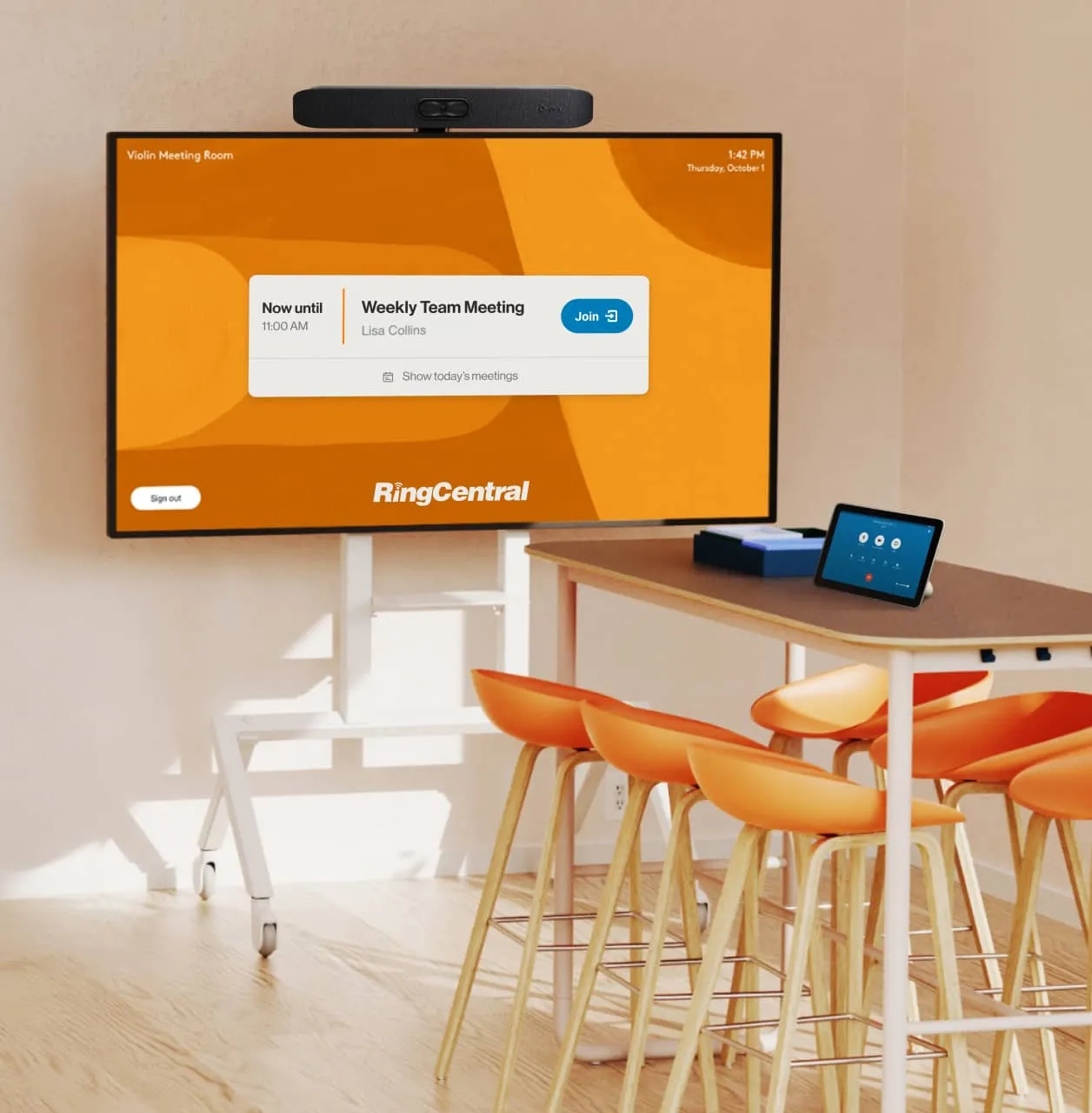 Conference Room Setup for Virtual Meetings | RingCentral Rooms