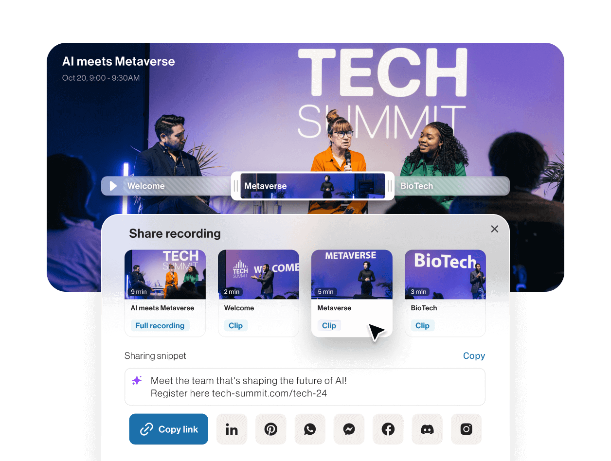 Hybrid & Virtual Events | Organize all Your events in one platform