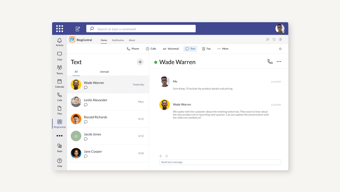 Enhanced Business SMS | RingCentral