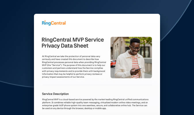 Trust Centre: Information Security & Quality of Service | RingCentral AU