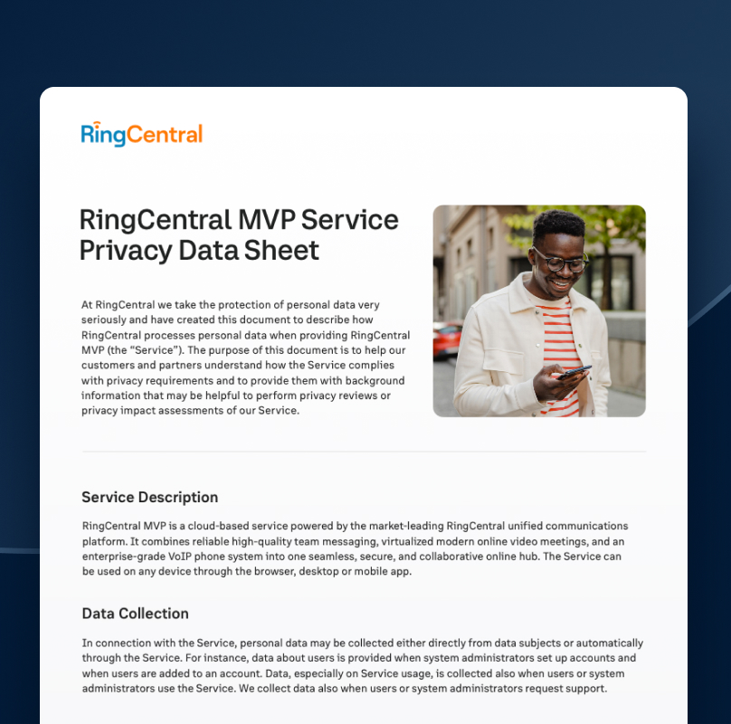 Trust Centre: Information Security & Quality of Service | RingCentral AU