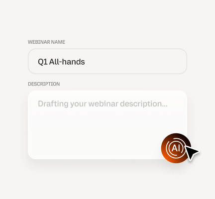 Webinar Software - AI- Powered Platform for your Webinars