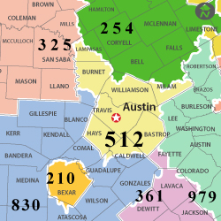Area Code 512 - Central Texas | RingCentral Local Number