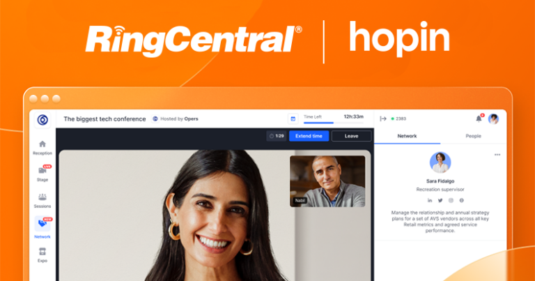 Transforming RingCentral Video Collaboration through the Hopin Events and Session Platforms ...