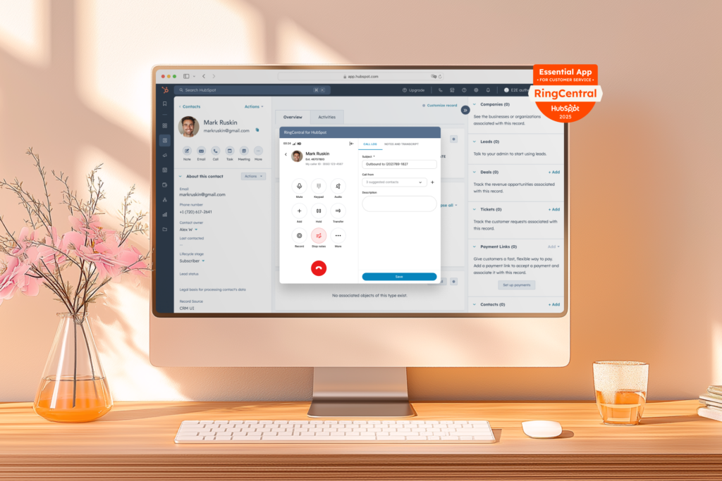 Meet the new-and-improved RingCentral integrations inside HubSpot
